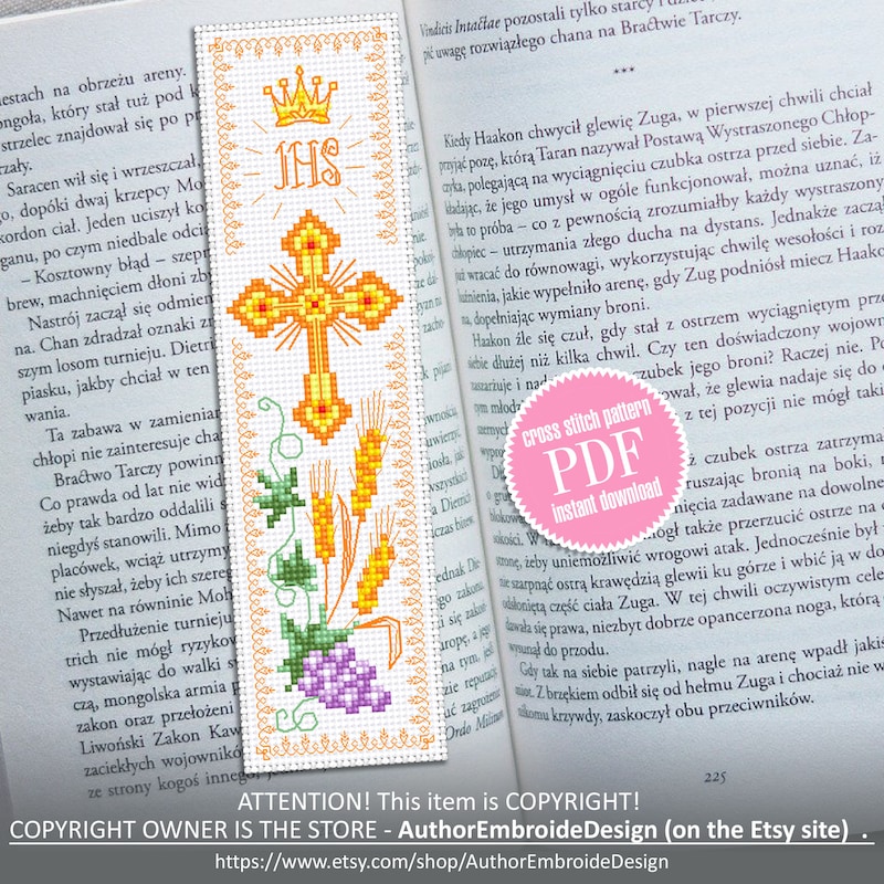 Bookmark Cross Stitch Pattern - Etsy