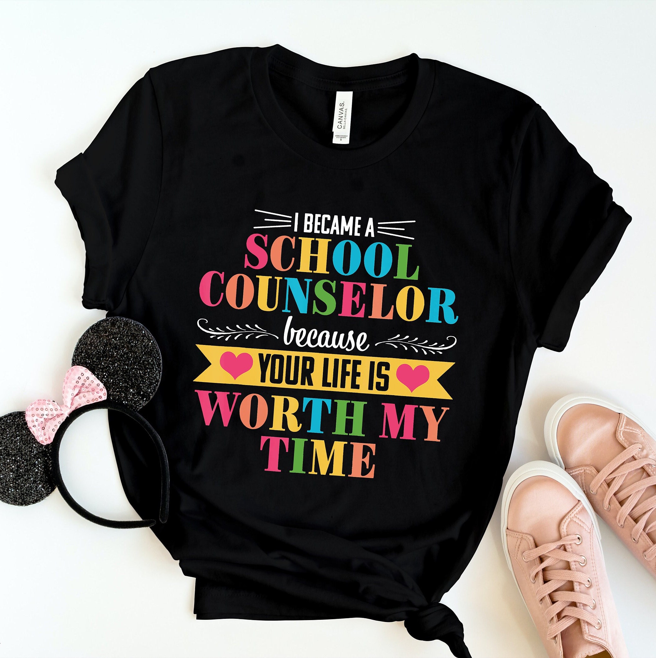 School Counselor Shirt Because your life is worth my time | Etsy