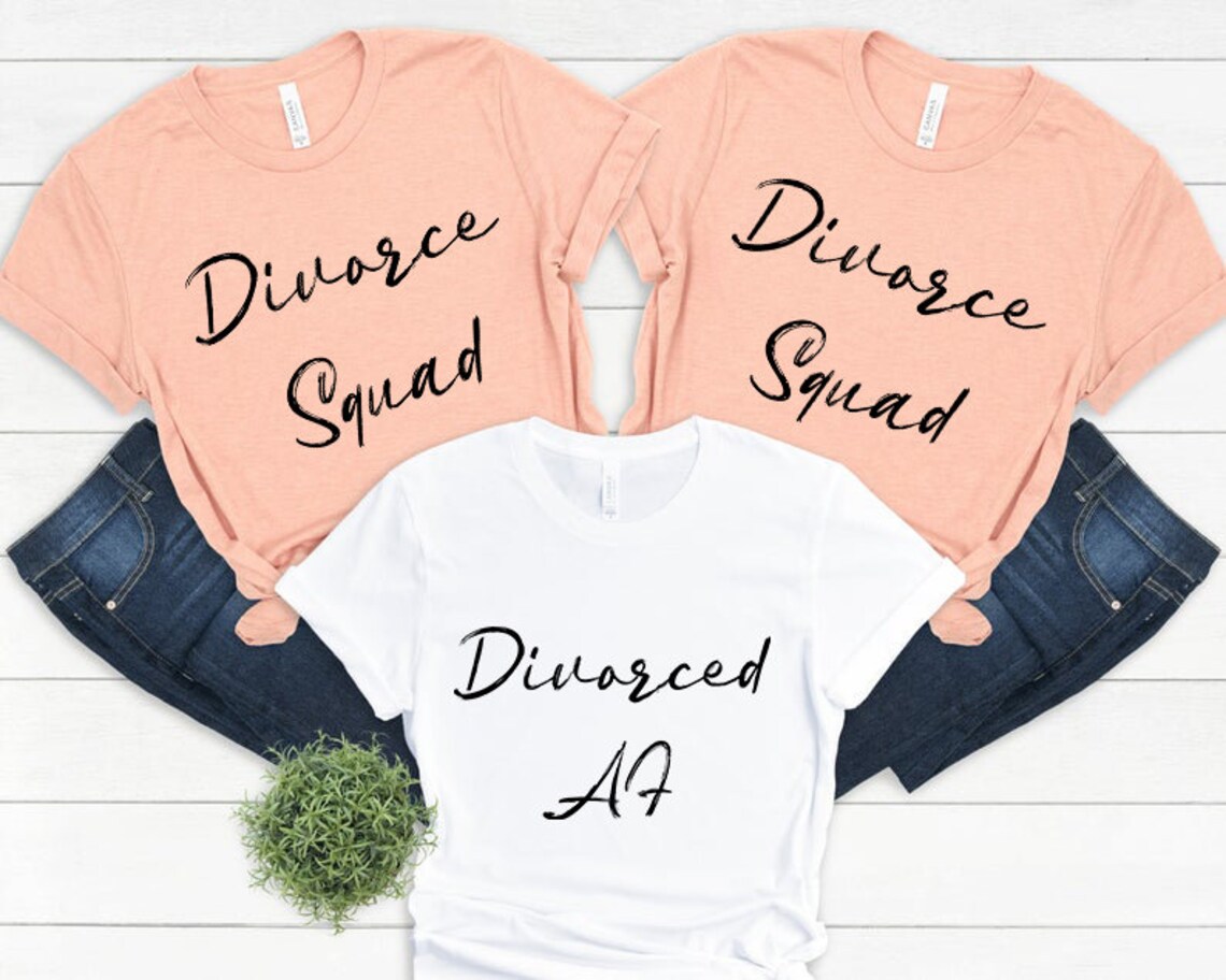 Divorced AF Shirt Divorce Squaddivorce Support Shirts - Etsy