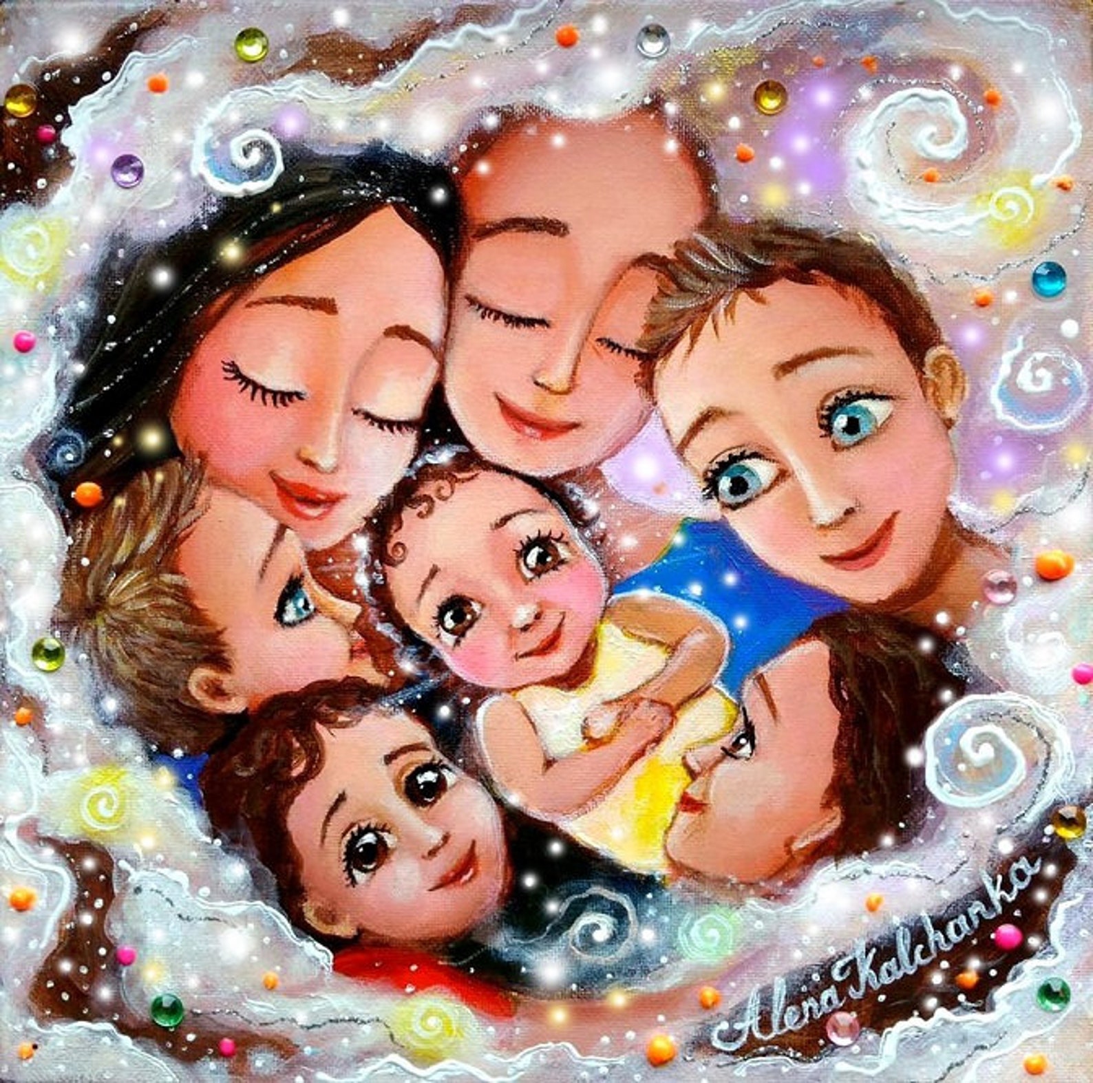 Family Five Children . Mom and Dad 5 Children Five Brothers - Etsy