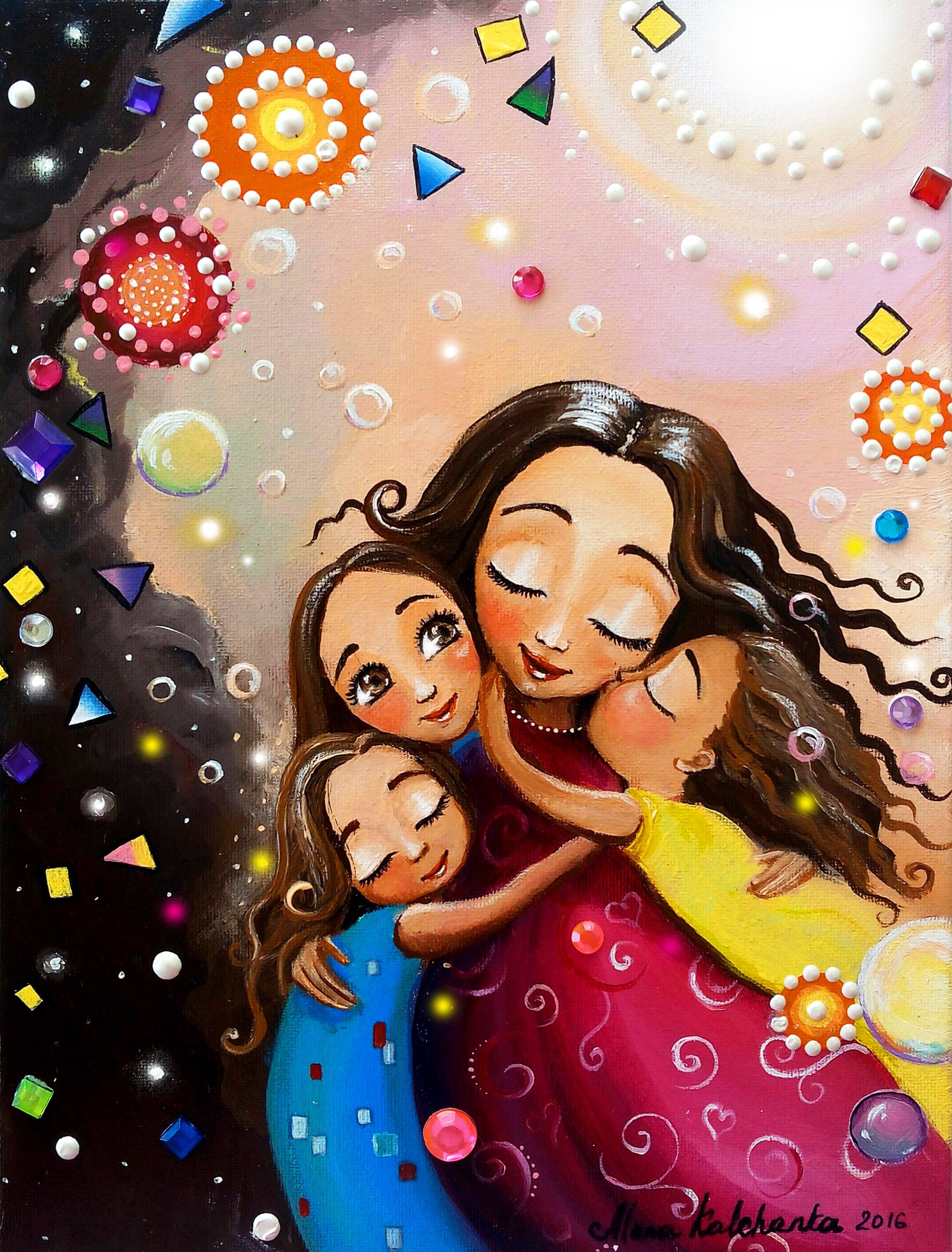 Mama mit drei Töchtern, drei Schwestern 3 Frauen Geschenk für Mama ...