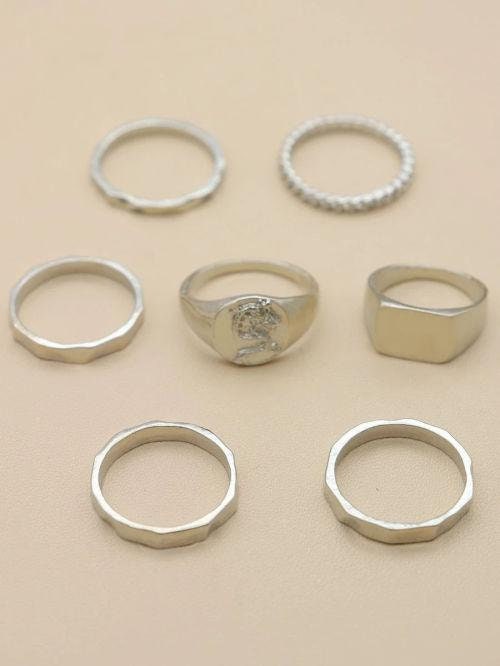 Chinese Dragon Stackable Silver Ring Set | Etsy