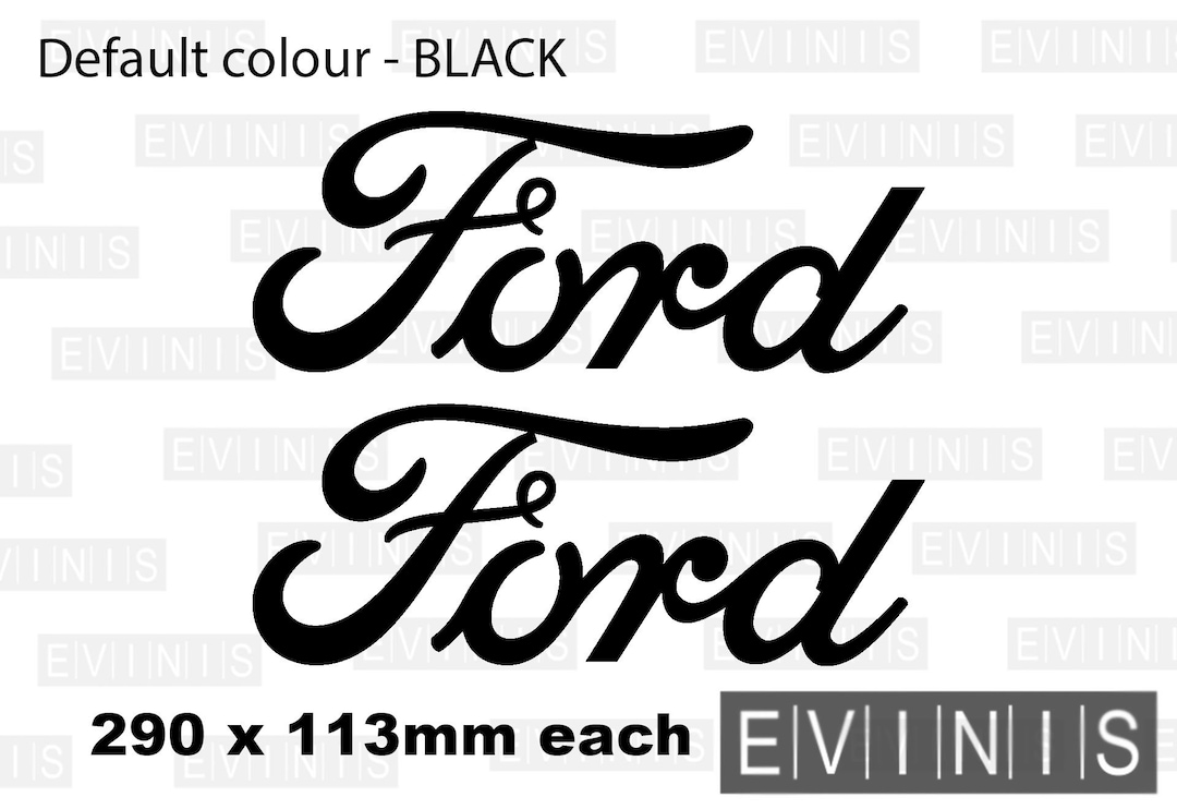 FORD Vinyl Logo Decals Stickers X2 - Etsy