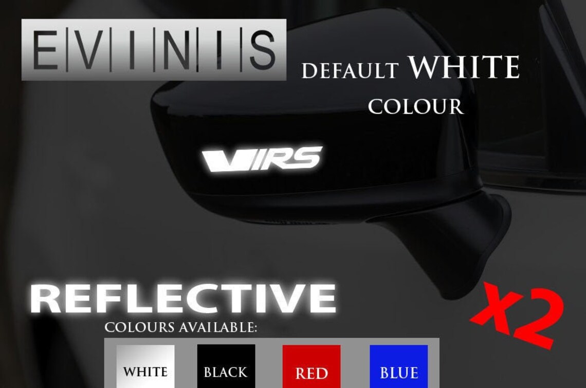 SKODA VRS REFLECTIVE vinyl symbol decals stickers x2 | Etsy