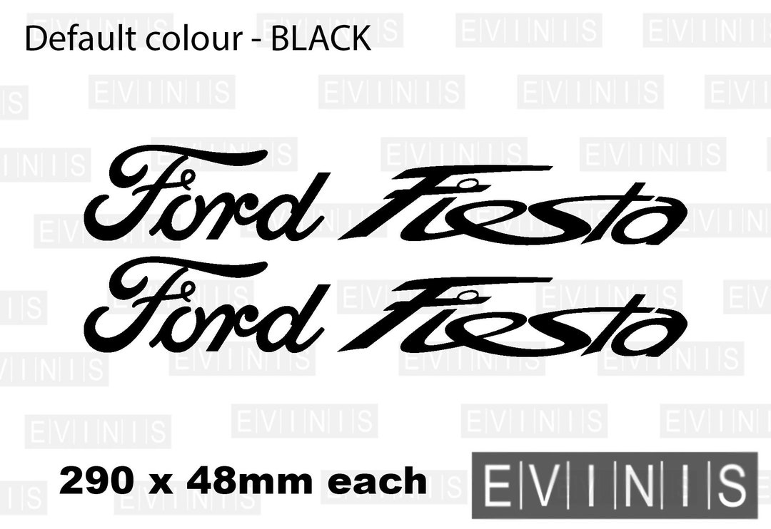 FORD FIESTA Vinyl Logo Decals Stickers X2 - Etsy