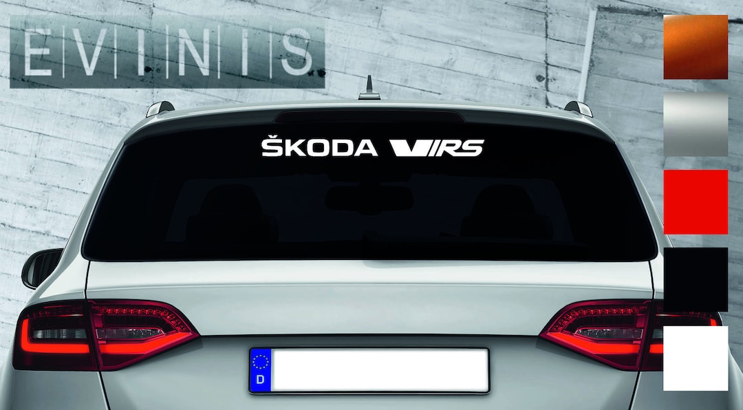 SKODA VRS WINDOW Vinyl Sticker Car Decal 60cm X1 - Etsy