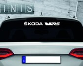 SKODA VRS WINDOW Vinyl Sticker Car Decal 60cm X1 - Etsy