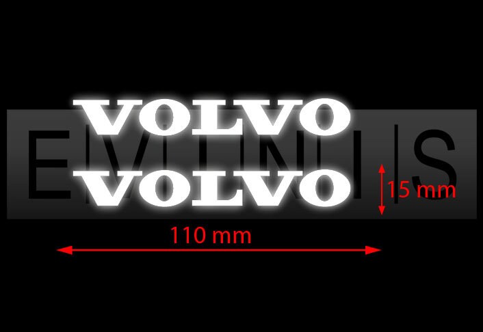 VOLVO REFLECTIVE VINYL Symbol Decals Stickers X2 - Etsy
