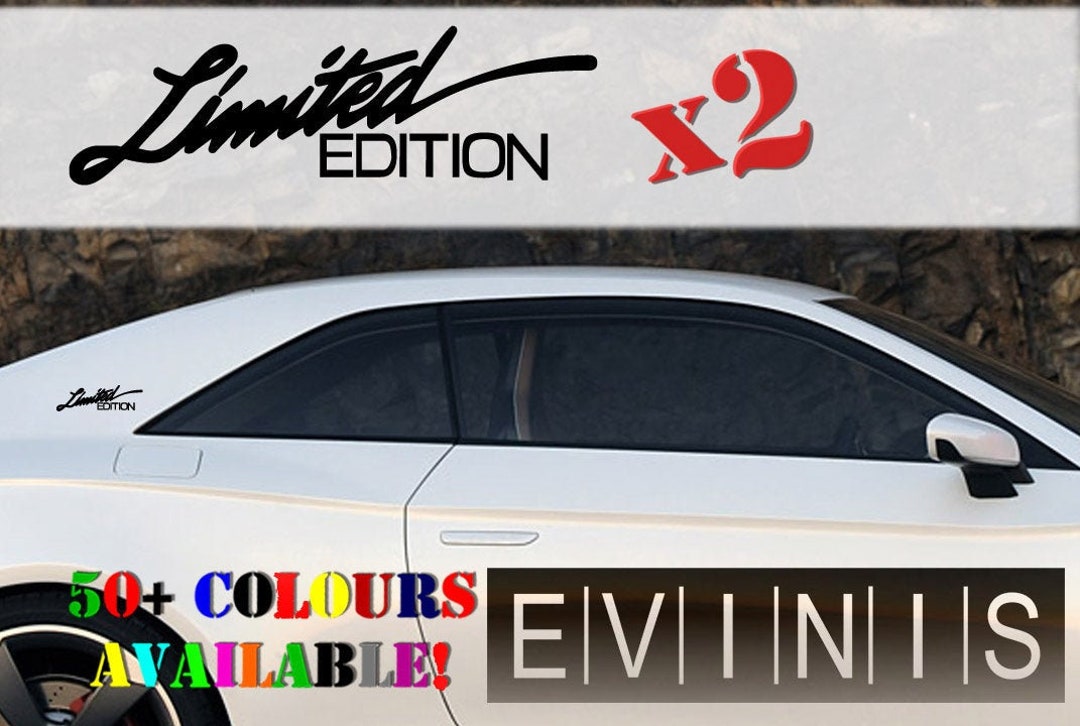 LIMITED EDITION Vinyl Symbol Car Decals Stickers Graphics X2 - Etsy