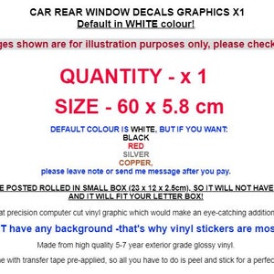 SKODA VRS WINDOW Vinyl Sticker Car Decal 60cm X1 - Etsy