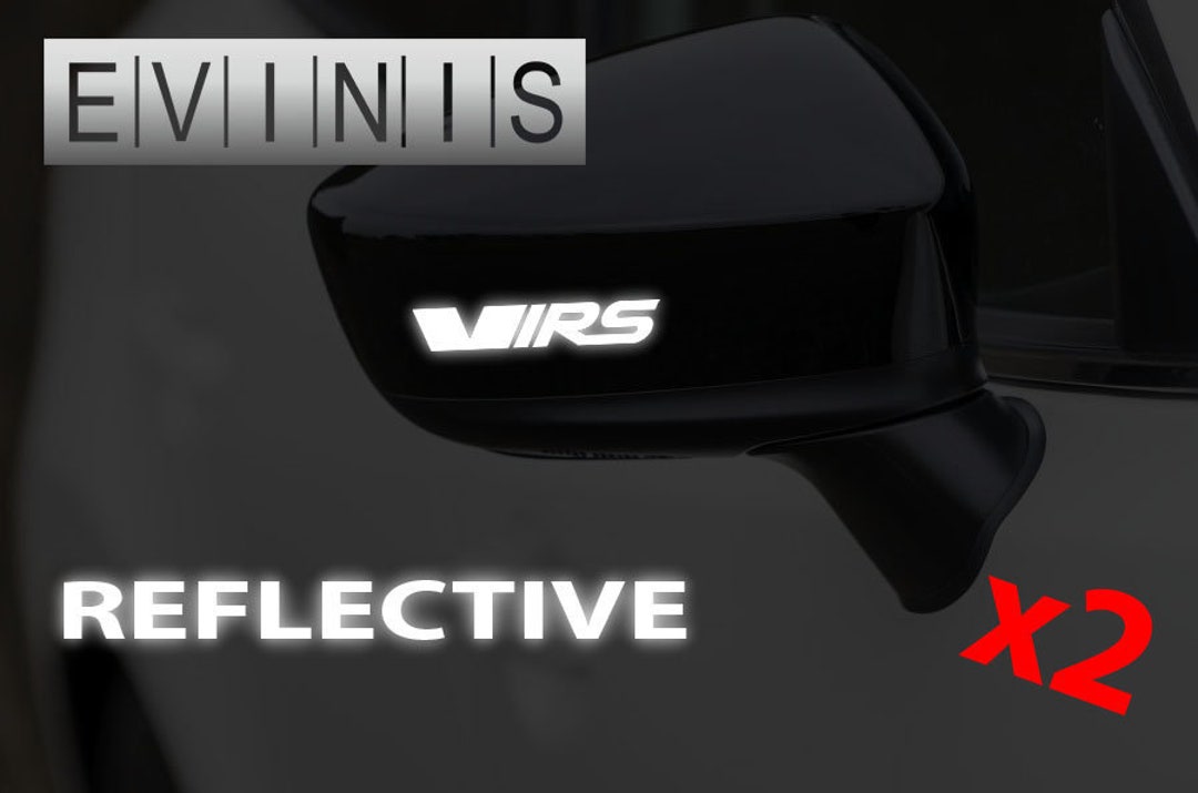 SKODA VRS White REFLECTIVE Vinyl Symbol Decals Stickers X2 - Etsy