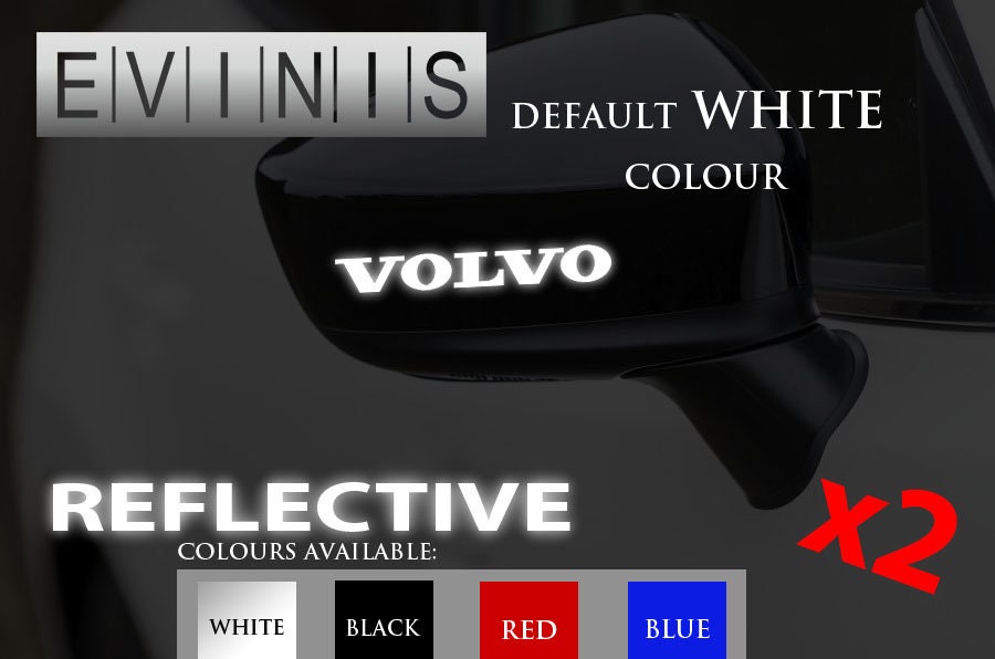VOLVO REFLECTIVE VINYL Symbol Decals Stickers X2 - Etsy