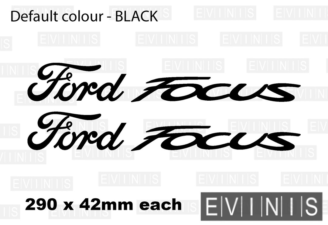 FORD FOCUS Vinyl Logo Decals Stickers X2 - Etsy