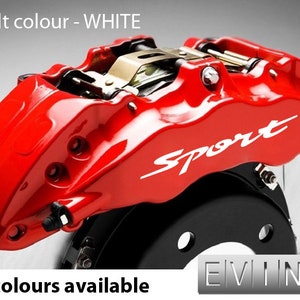 SPORT Car Brake Caliper Vinyl Stickers Decals Graphics, Set of 6 - Etsy