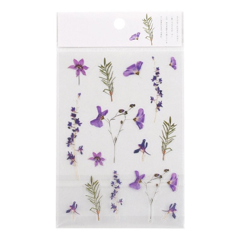 Floral Clear Stickers Realistic flower stickers Daisy | Etsy