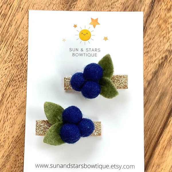Blueberry Earrings - Etsy