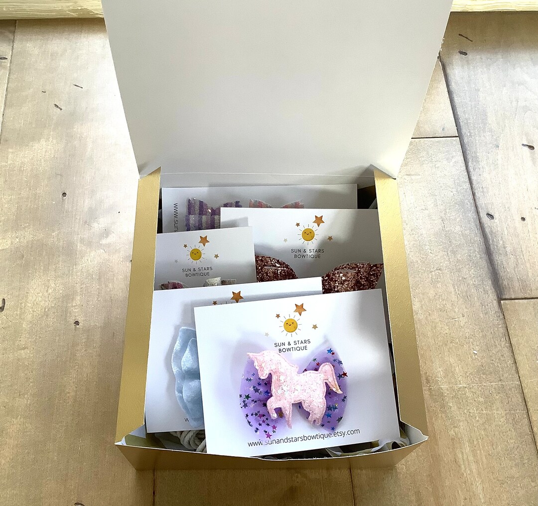 Hair Bow Gift Box, Hair Accessory Gift Box, Ready Made Gift ...