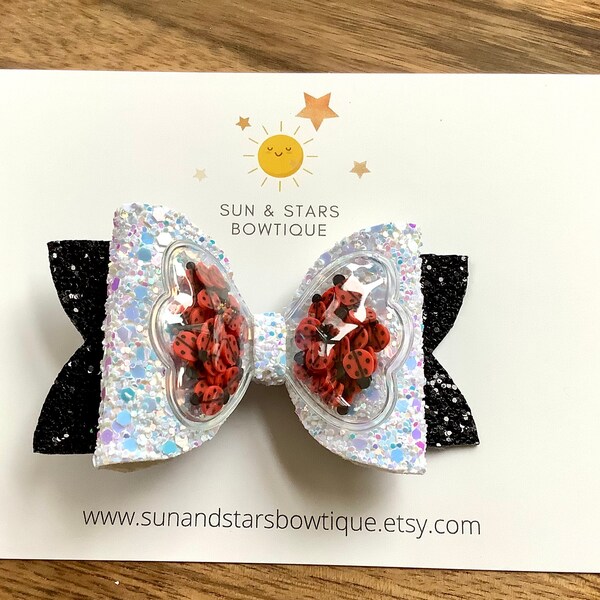 Ladybug Hair Bow - Etsy