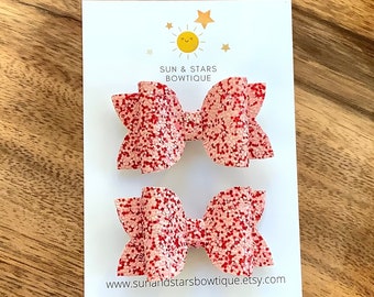 Sparkly Pink Bows - Etsy