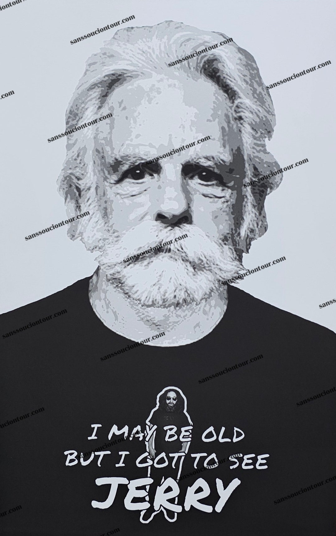 Grateful Dead Bobby Wearing Jerry Tee 11x17 Print, Ace, SYF, Dead & Co ...