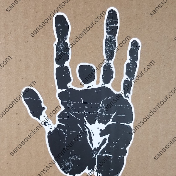 Jerry Garcia Hand Print - Etsy