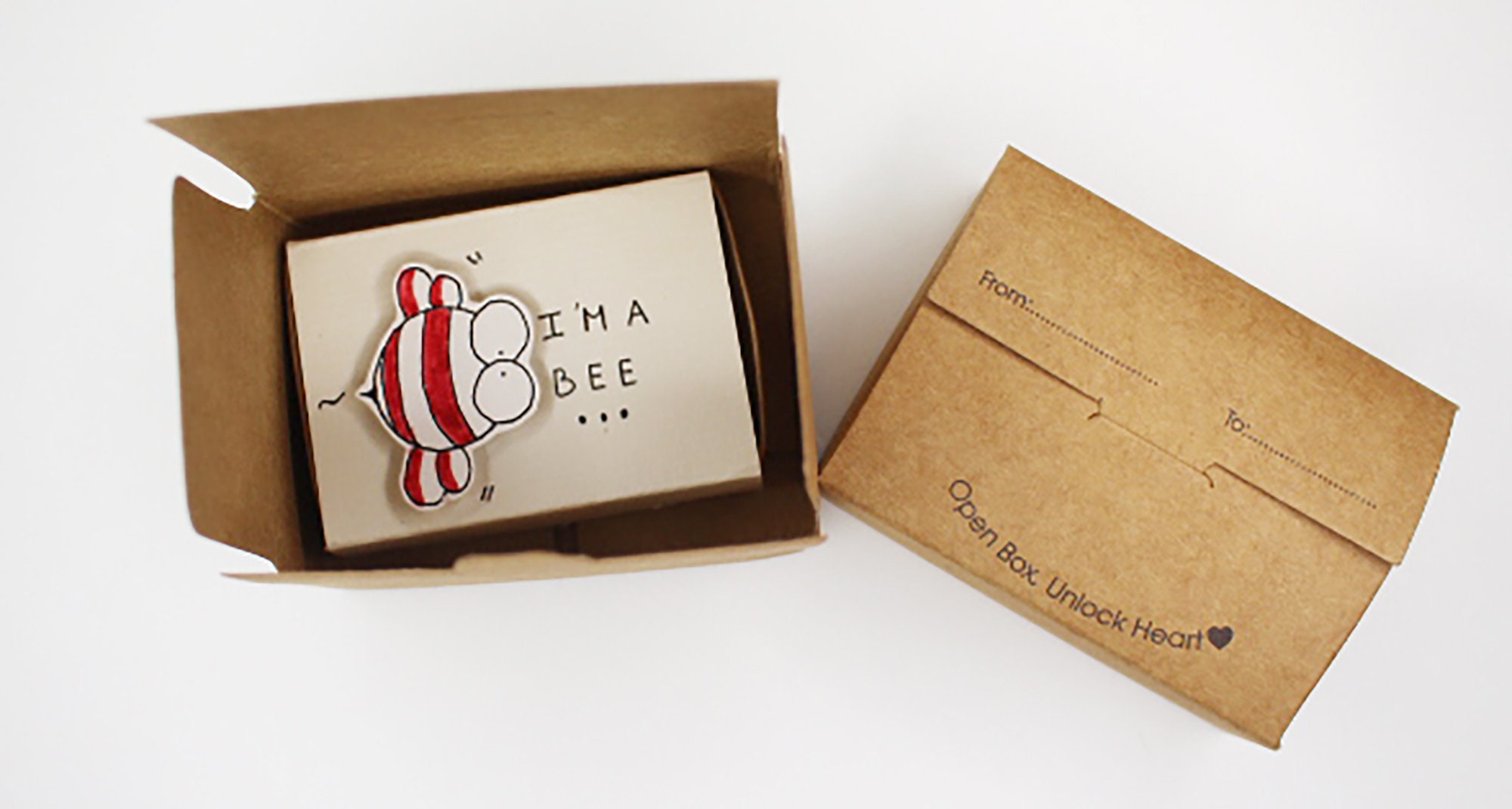 Matchbox Card good Friends - Etsy