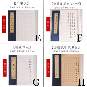 Chinese Calligraphy Paper Book Handwriting Practice Tracing Copybook ...