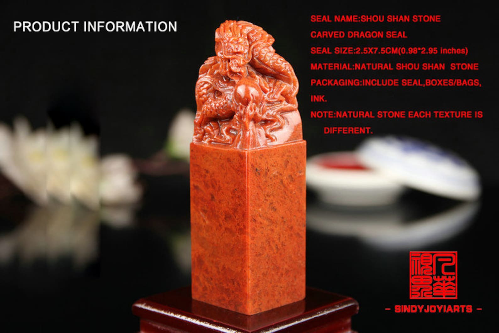 Chinese Carved Dragon Seal Seal, Chinese Custom Seal, Chinese Stone ...