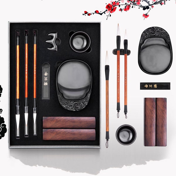 Japanese Calligraphy Set - Etsy
