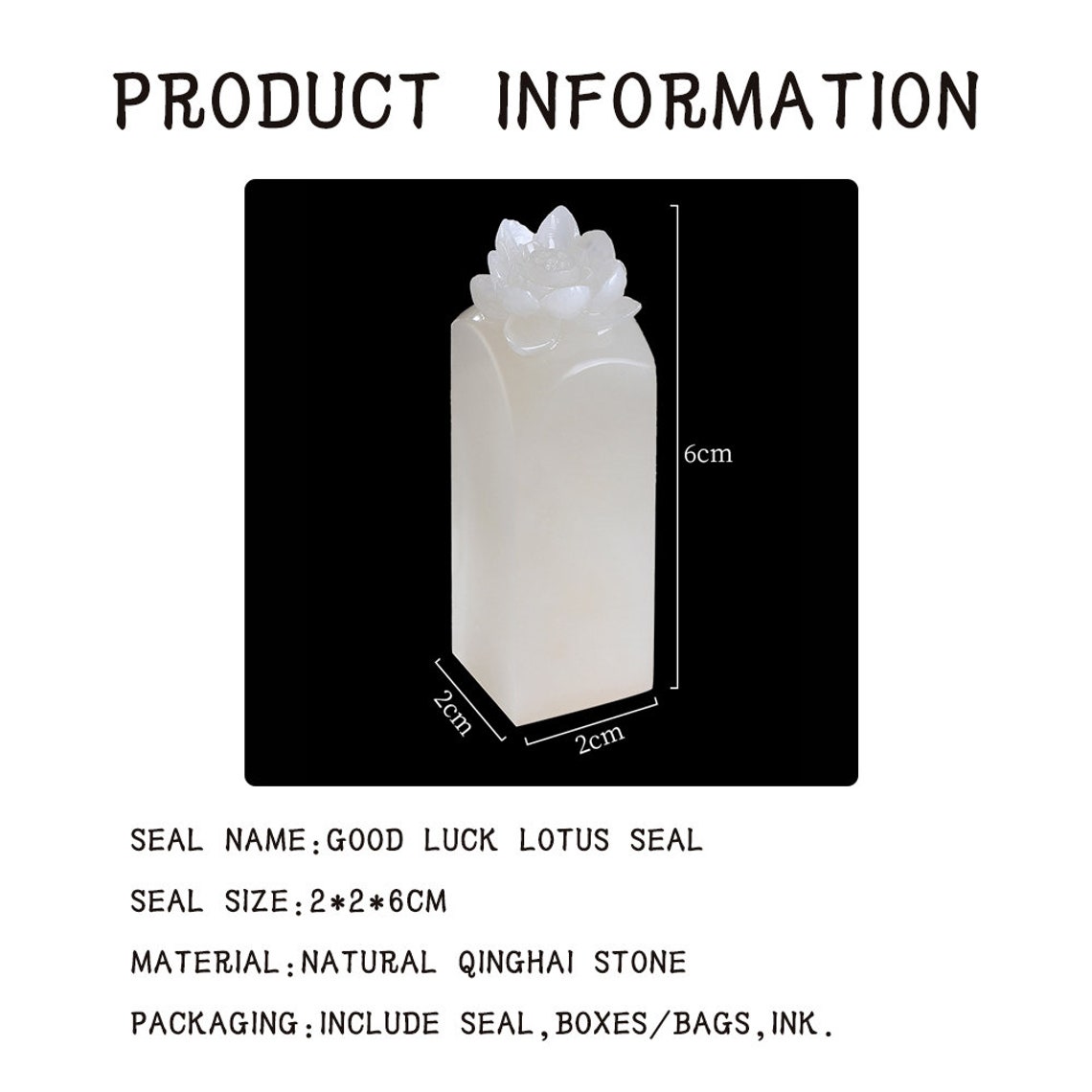 Custom Lotus Seal Name Seal, Stone Seal Carving, Chinese Stone Square ...