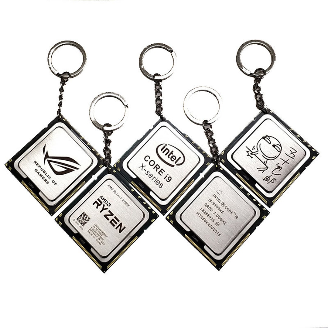 Personalised CPU Processor Keychain,personalized Keychain,engrave Name ...