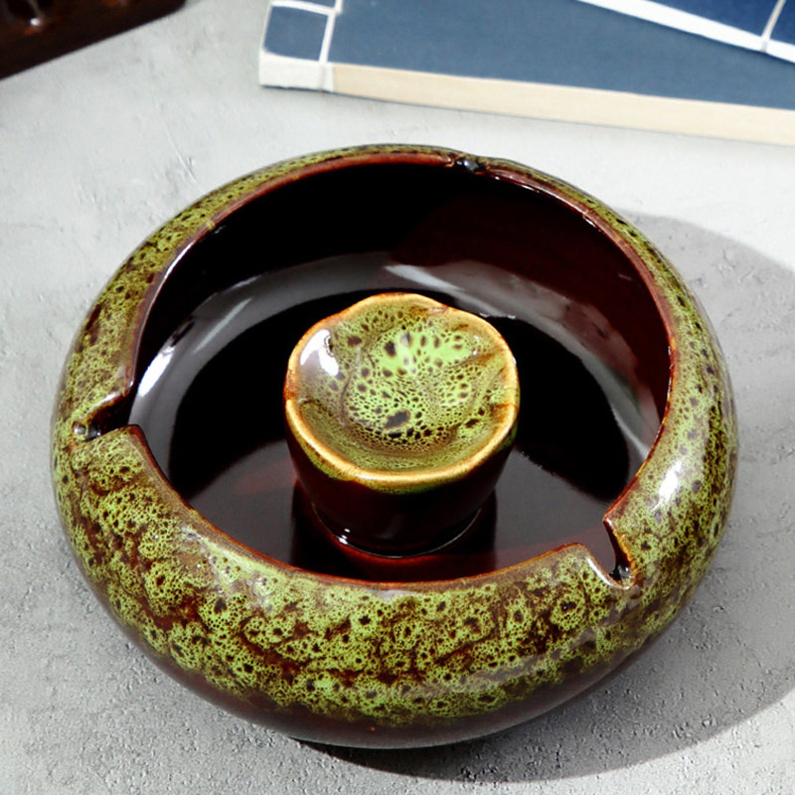 China's Wind Pottery Porcelain Multifunctional Inkwell - Etsy