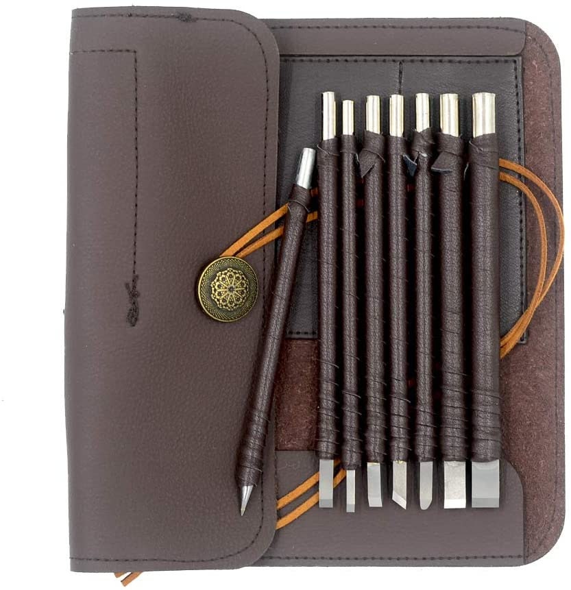 8pcs Tungsten Steel Stone Carving Kit Hard Engraving Carve Cutting ...
