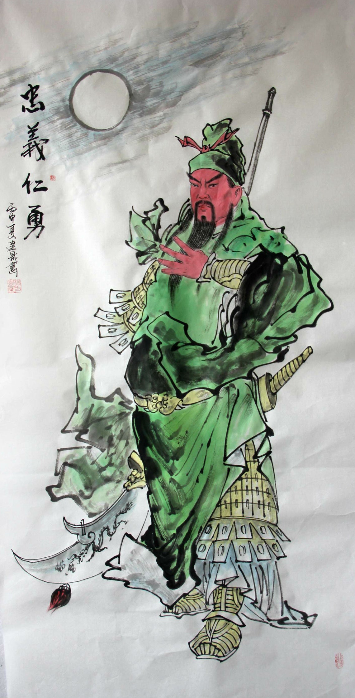 Hand-painted Authentic Ancient Chinese Figures Portrait Town | Etsy