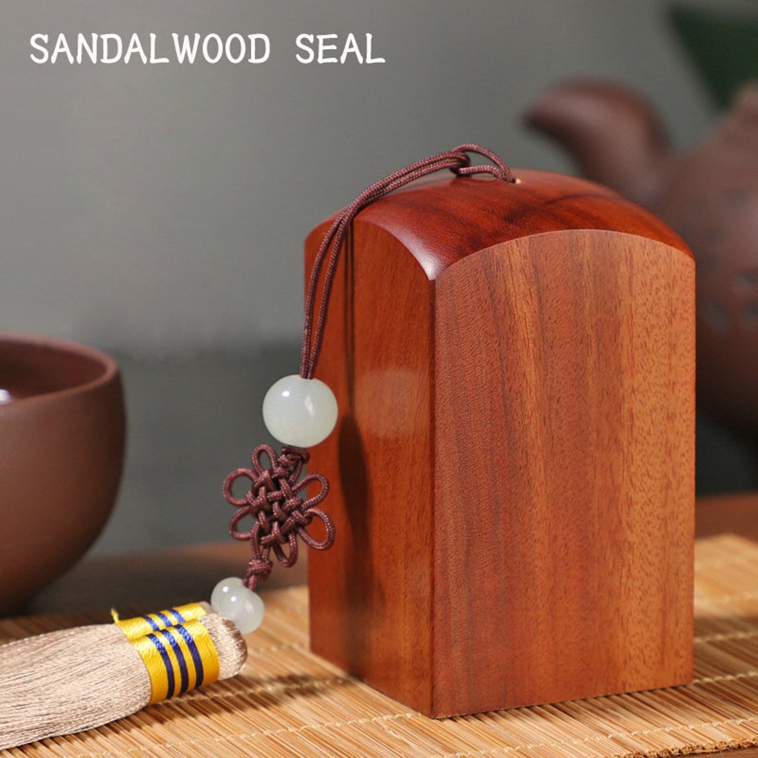 Chinese Sandalwood Chop Seal , Chinese Custom Name Seal, Chinese Seal ...