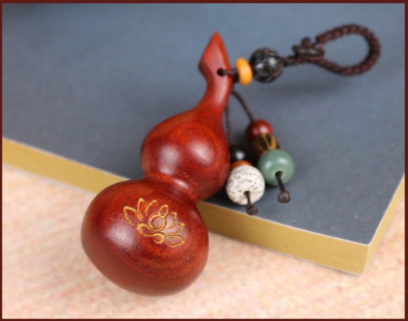 Chinese Custom Lettering Ebony Gourd Key Chain Pendant - Etsy