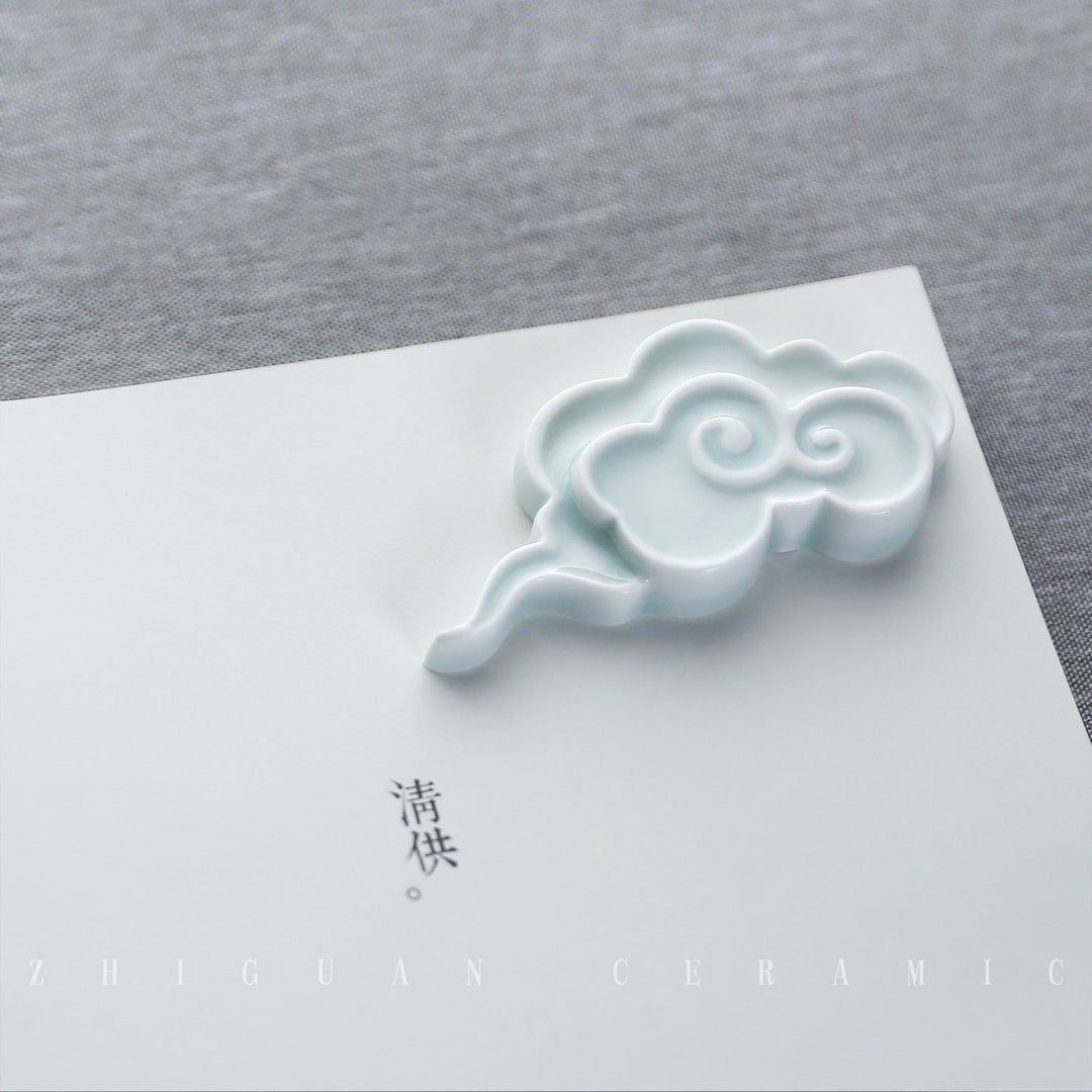 Chinese Ruyi Calligraphy Brush Holder Porcelain, Chinese Brush Rack ...