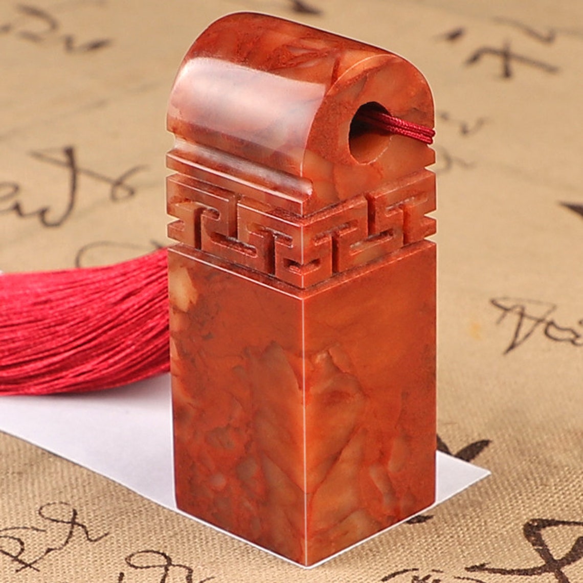 Chinese Shoushan Stone Chop Seal, Chinese Custom Seal, Chinese Stone ...