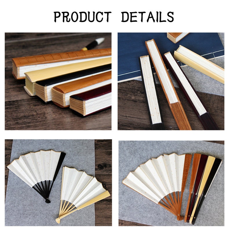 Hand-written Chinese Calligraphy Folding Fan Handheld Folding | Etsy