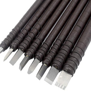 8pcs Tungsten Steel Stone Carving Kit Hard Engraving Carve Cutting ...