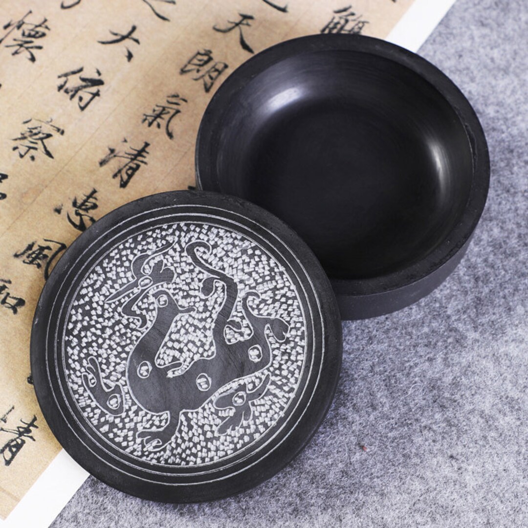 Chinese She Yan Inkstone,calligraphy Inkstone,natural Stone Calligraphy ...