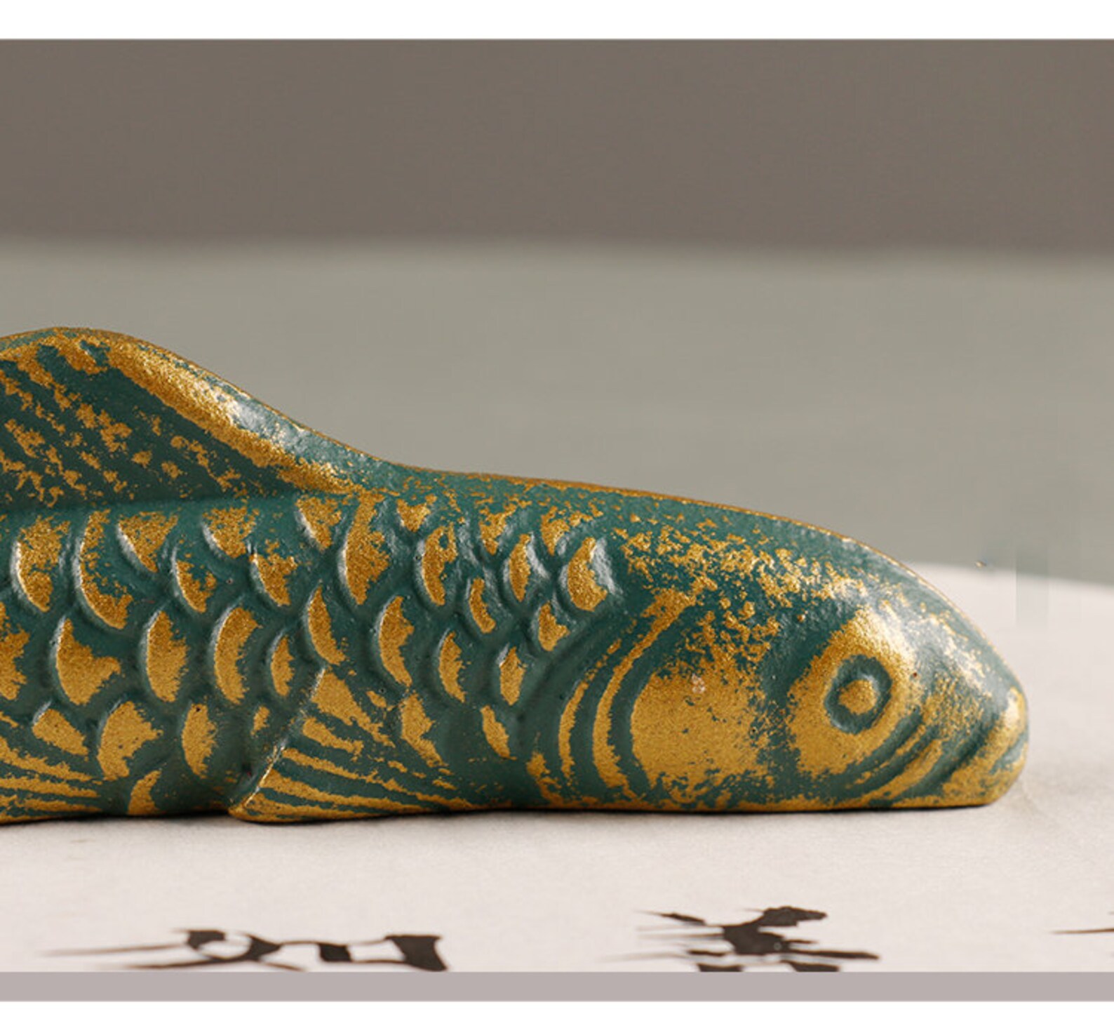 Chinese Calligraphy Paperweight， Iron Paperweight, Brush Paintig ...