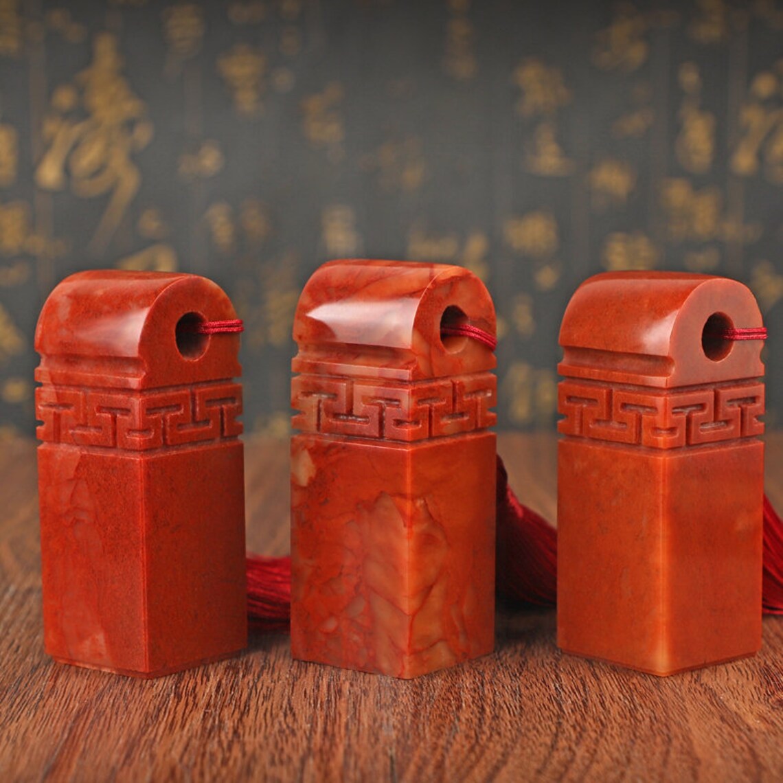 Chinese Shoushan Stone Chop Seal, Chinese Custom Seal, Chinese Stone ...