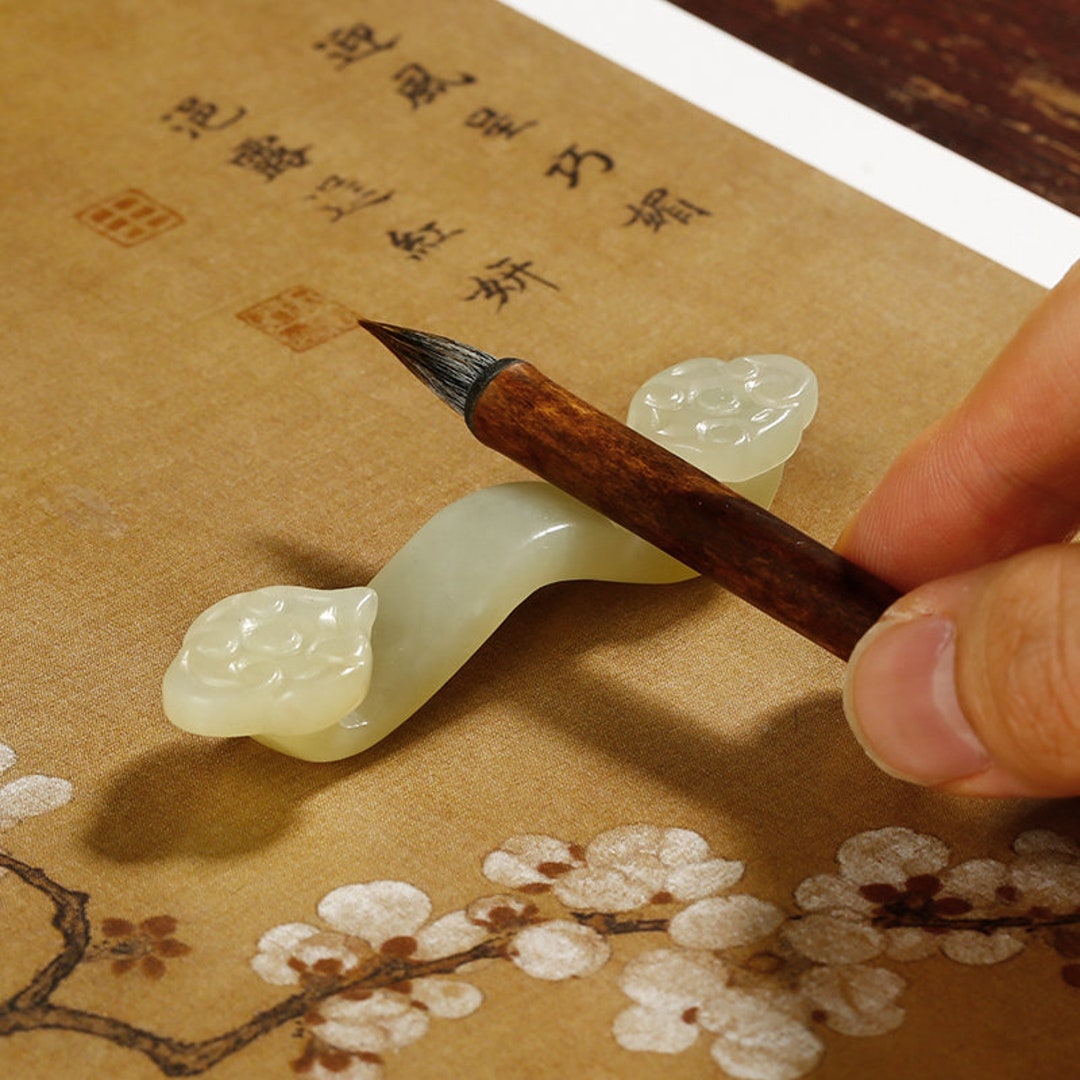 Calligraphy Writing Brush Rack, Chinese Calligraphy Pen Holder. Natural ...