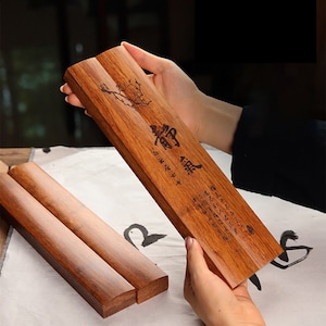 Custome Chinese Calligraphy Paperweight,wood Paperweight, Holding Paper ...