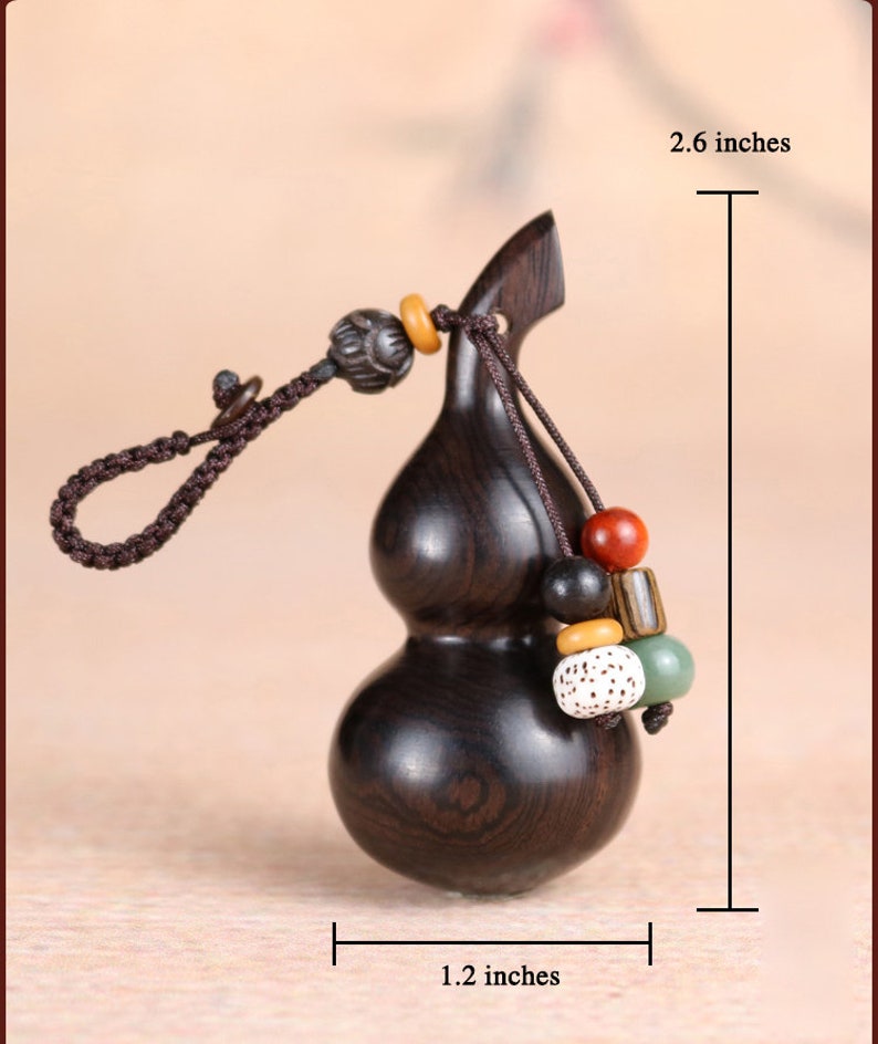 Chinese Custom Lettering Ebony Gourd Key Chain Pendant - Etsy