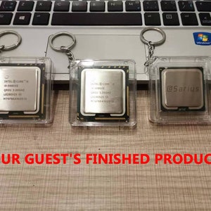 Personalised CPU Processor Keychain,personalized Keychain,engrave Name ...
