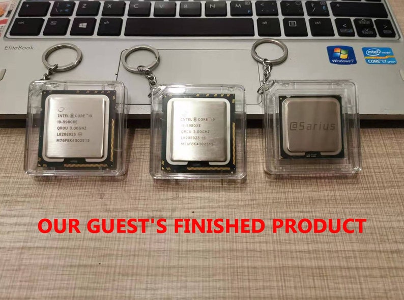 Personalised CPU Processor Keychainpersonalized | Etsy