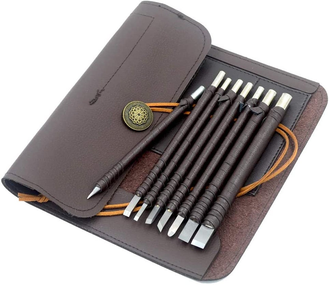8pcs Tungsten Steel Stone Carving Kit Hard Engraving Carve Cutting ...