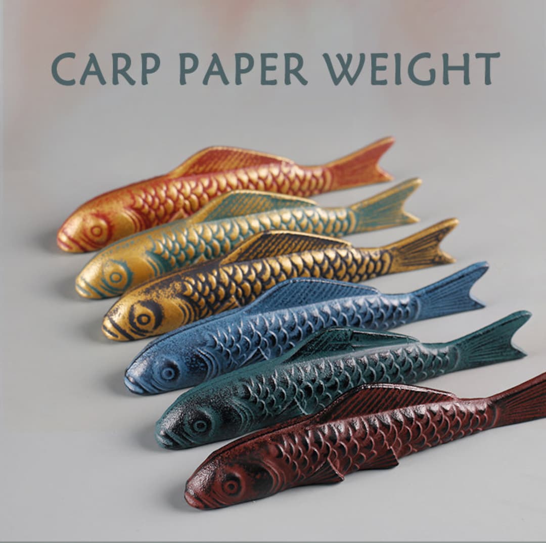 Chinese Calligraphy Paperweight， Iron Paperweight, Brush Paintig ...